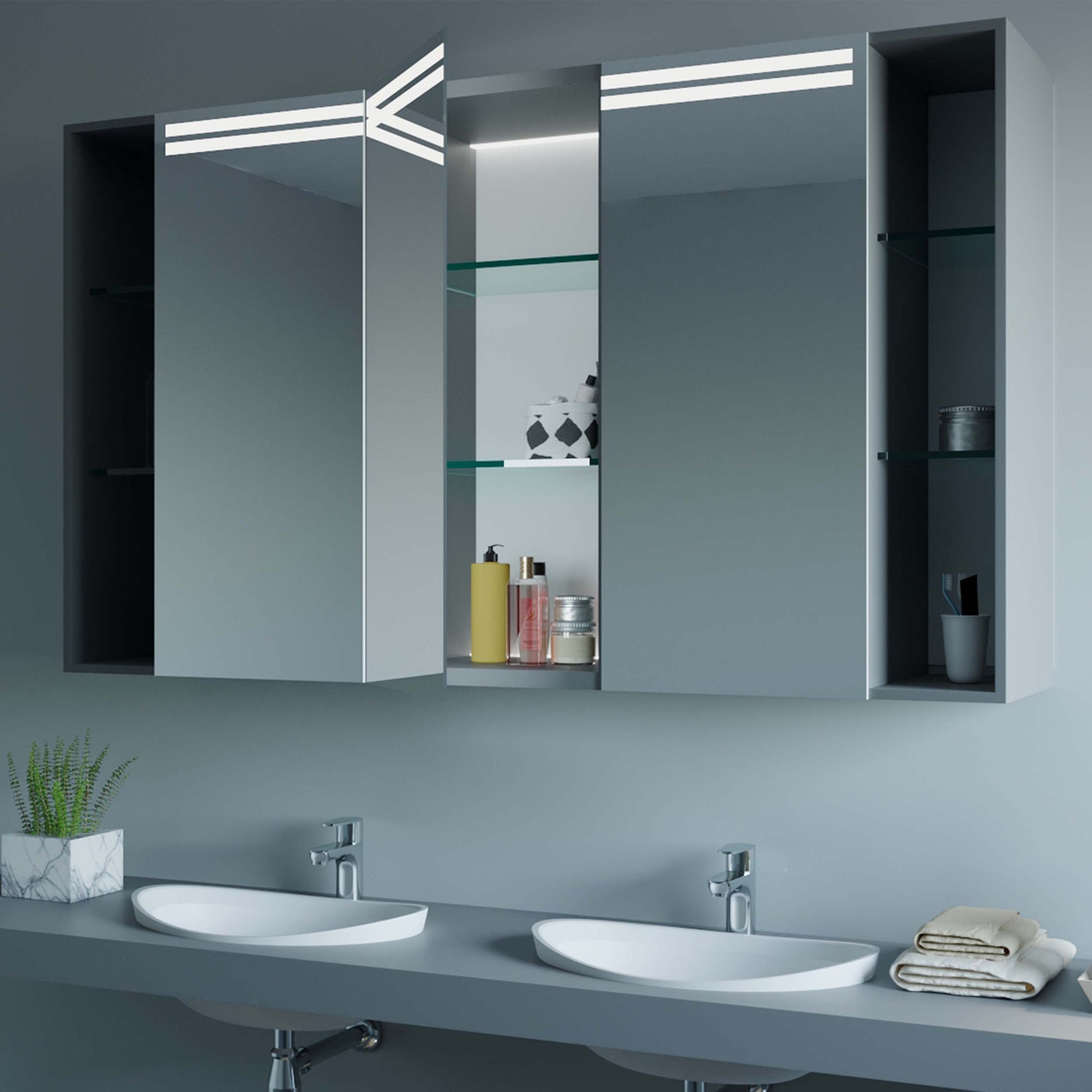 Bad Spiegelschrank Leon – Spiegelmax